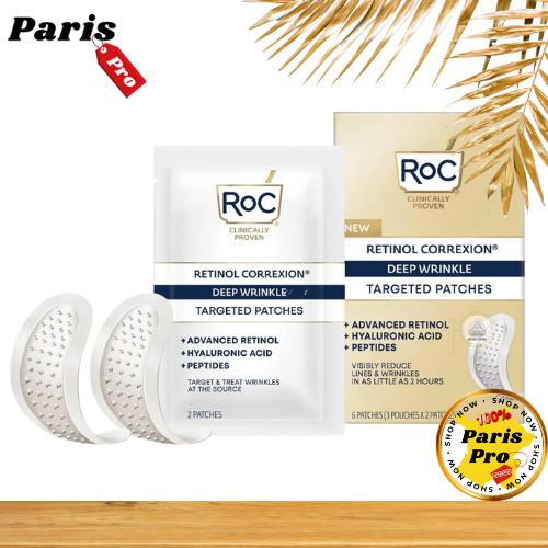 RoC Deep Wrinkle Retinol Patches เรตินอล แผ่นแปะยกกระชับใบหน้า ลบเลือน ...