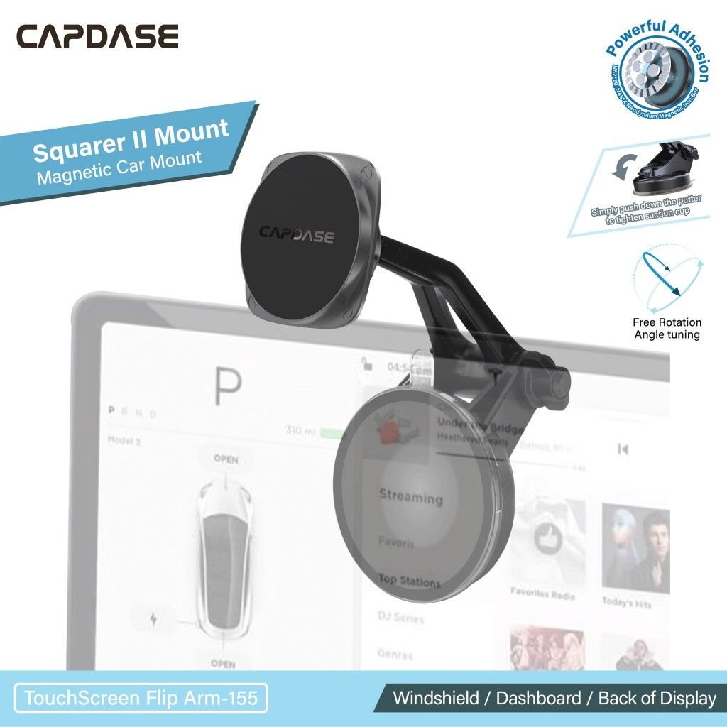 CAPDASE SQUARER II High power magnetic absorption Magnetic Car Mount ...