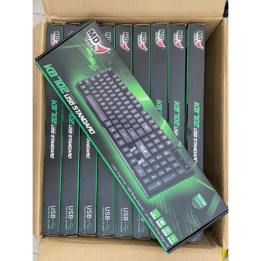 ส่งจากไทย Keyboard คีย์บอร์ด มีสาย MD Tech KB 702 MDTech KB702 USB ...