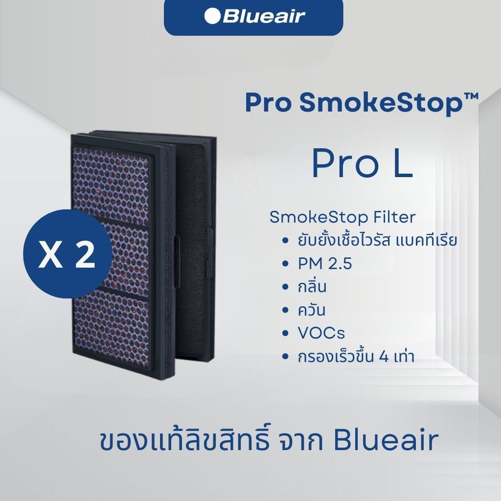 ฺBlueair ไส้กรองอากาศ รุ่น Pro L แบบ Smokestop Filter กรองกลิ่นเร็วขึ้น ...