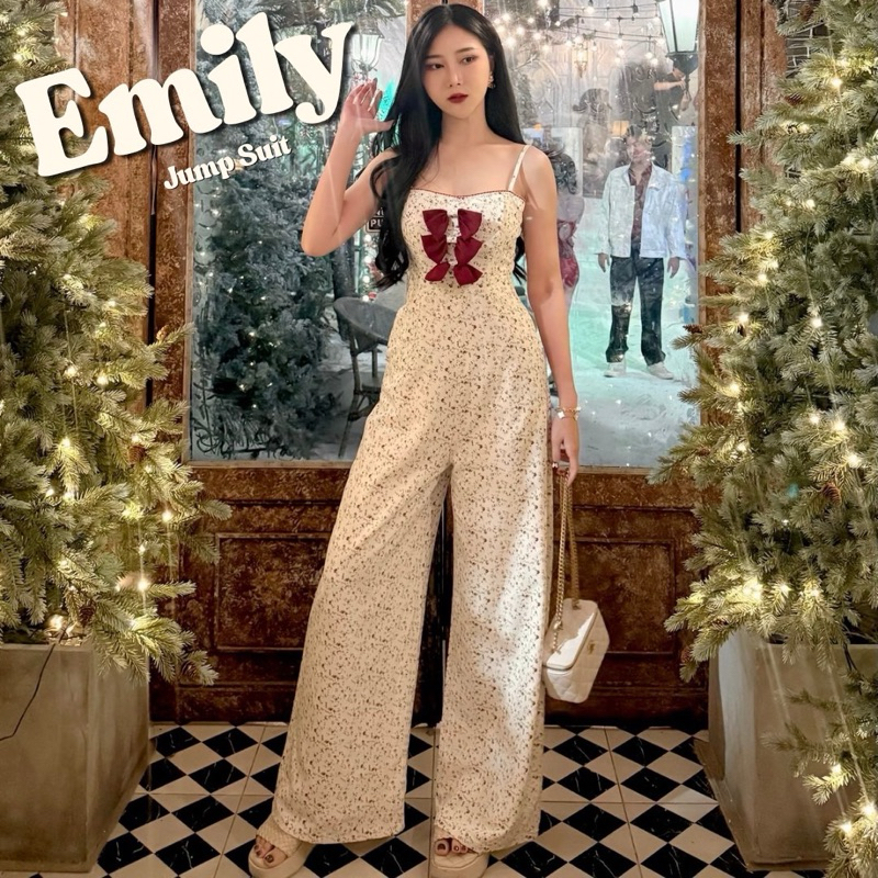 SIRINTRA : EMILY BOW JUMP SUIT | Shopee Thailand