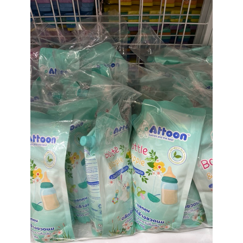 น้ำยาล้างขวดนมAttoon แพ็ค3ถุง/300mlต่อถุง | Shopee Thailand