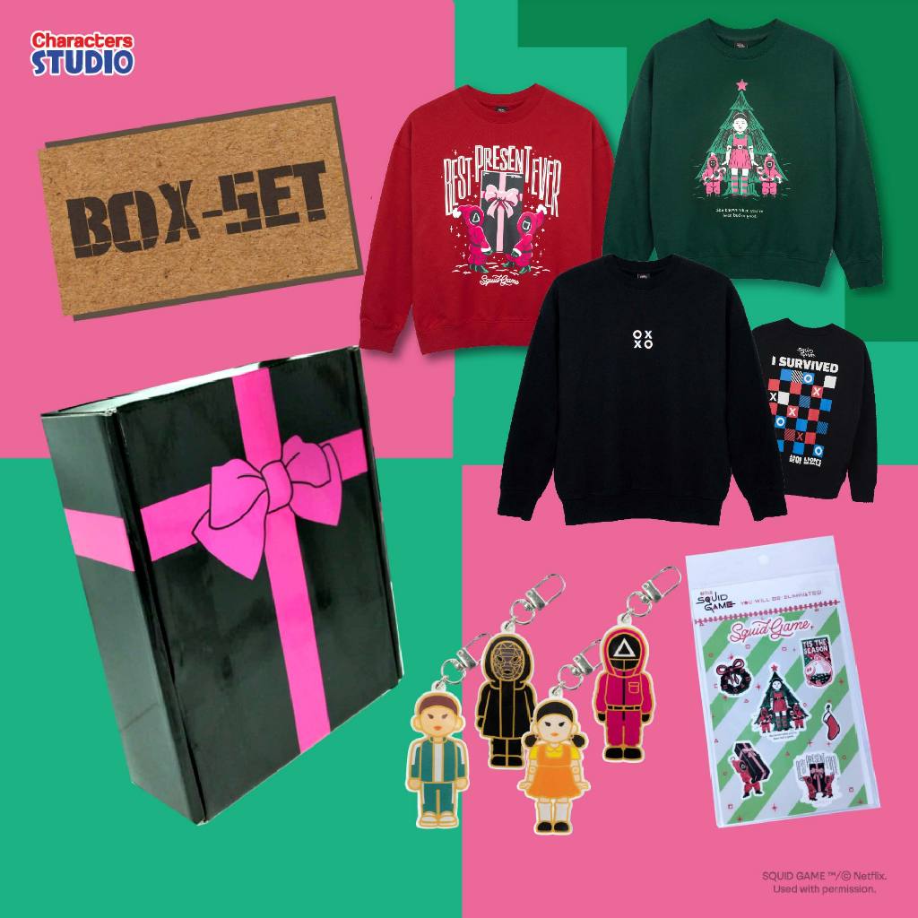 Squid Game Box Set Sweater - บ็อกเซ็ตรวมสินค้าสควิดเกม (Sweater ...