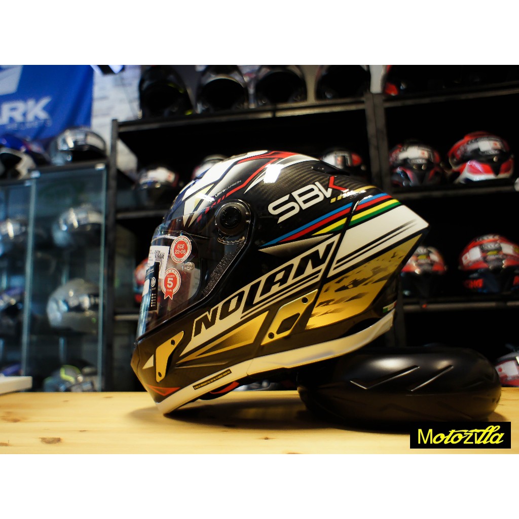 หมวกกันน็อคNolan X804-RS Ultra Carbon SBK | Shopee Thailand