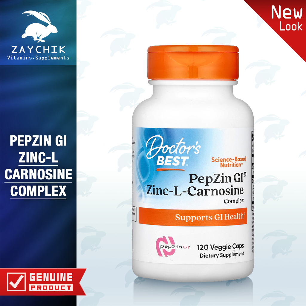 [พร้อมส่ง] Doctor's Best PepZin GI Zinc-L-Carnosine Complex ซิงค์ แอล ...
