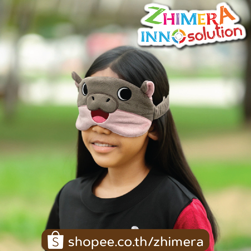 หมูเด้ง ผ้าปิดตา นอนหลับ เต็นท์ outdoor ตั้งแคมป์ ฮิปโป Moo Deng Moodeng hippo ของขวัญปีใหม่ คร ...