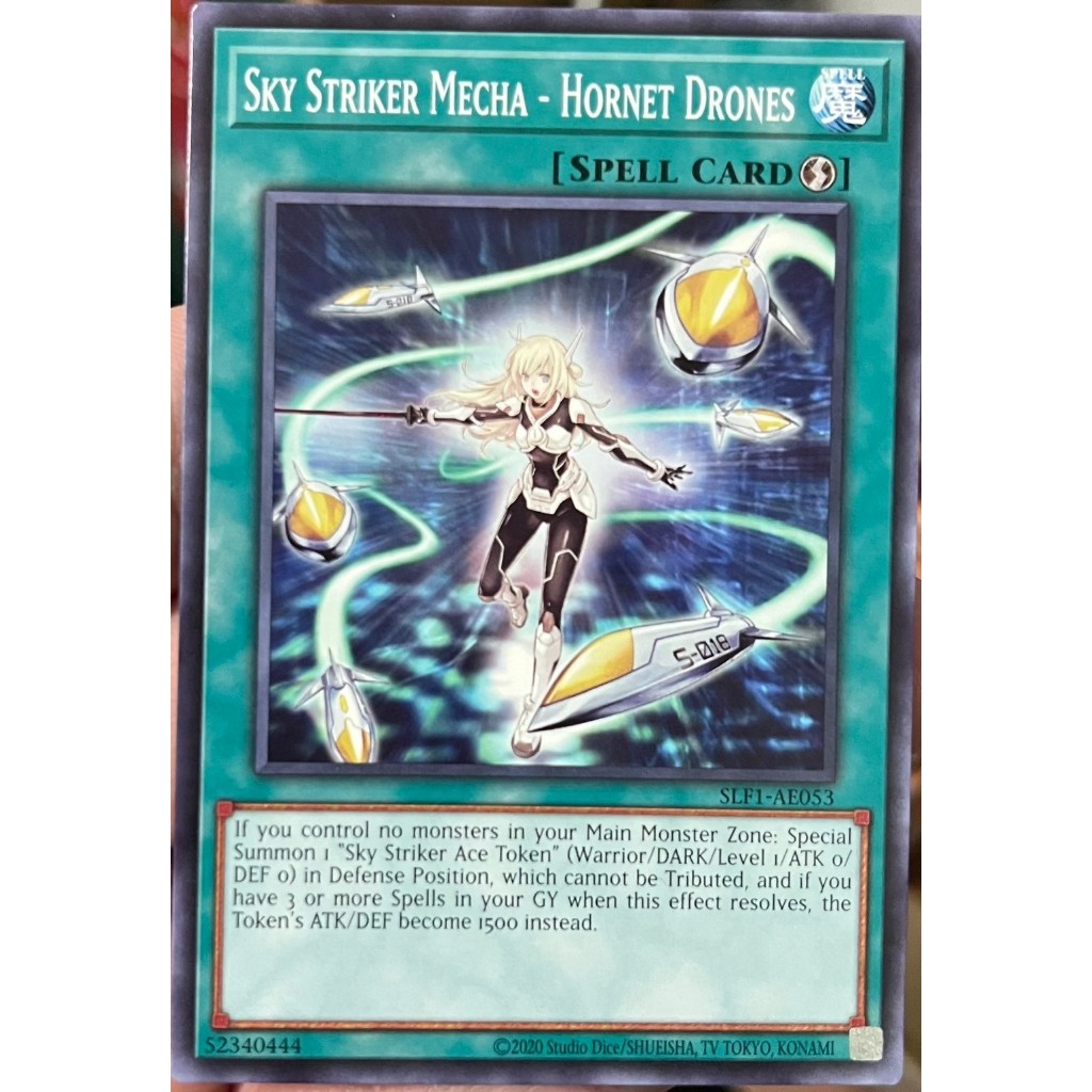 Yugioh Asia-Eng [SLF1-AE053] Sky Striker Mecha - Hornet Drones (Common) การ์ดยูกิแท้ถูกลิขสิทธิ์ ...