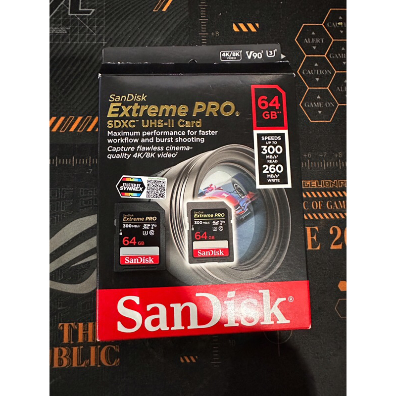 ส่งต่อ Sandisk Extreme Pro SDXC 300MB/s UHS-II V90 U3 ความจุ 64GB ใช้งานแค่ครั้งเดียว พร้อมส่ง ...