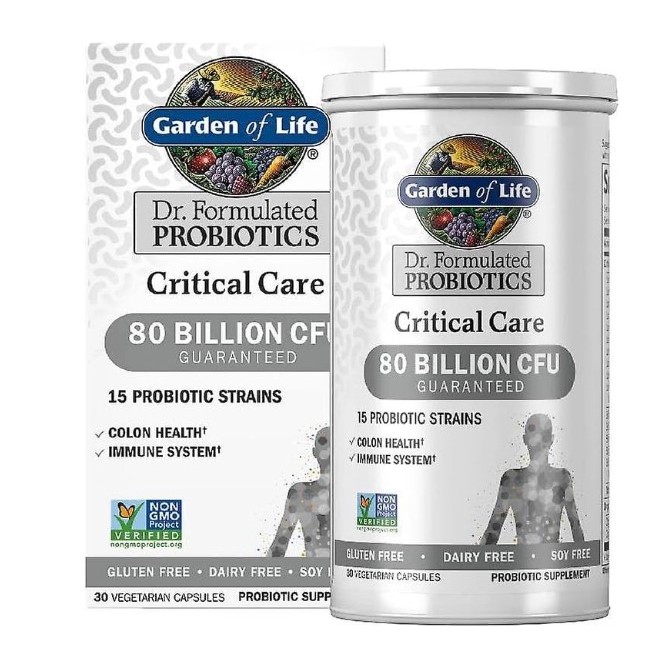 Garden of Life Dr. Formulated Probiotics Critical Care 80 Billion CFU ...