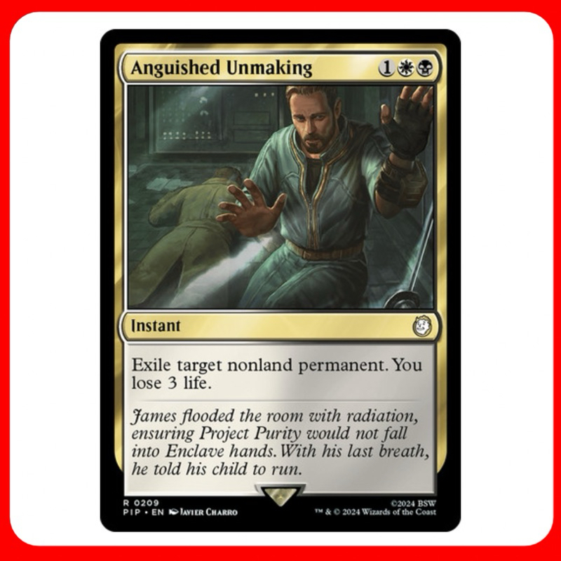 [MTG] Anguished Unmaking [PIP] [MULTI] [RARE] [NORMAL] [ENG] (การ์ดเม ...