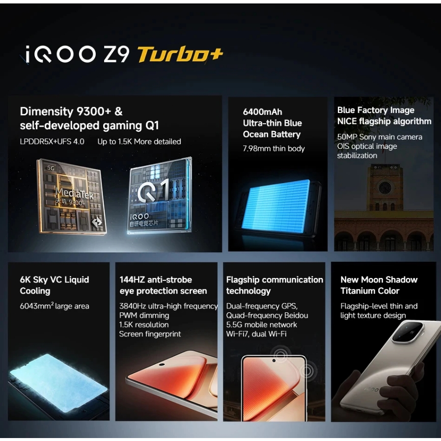 Vivo iQOO Z9 Turbo+ Dimensity 9300+ ( Support Thai & Google Play ...