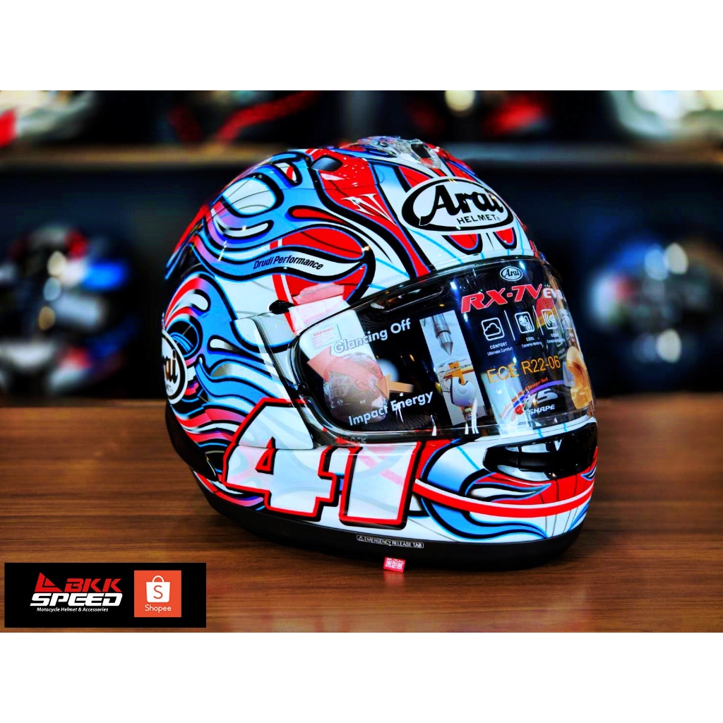Arai RX7V EVO Haga WSBK หรือ Haga Rainbow หมวกศูนย์ไทย มอก | Shopee ...