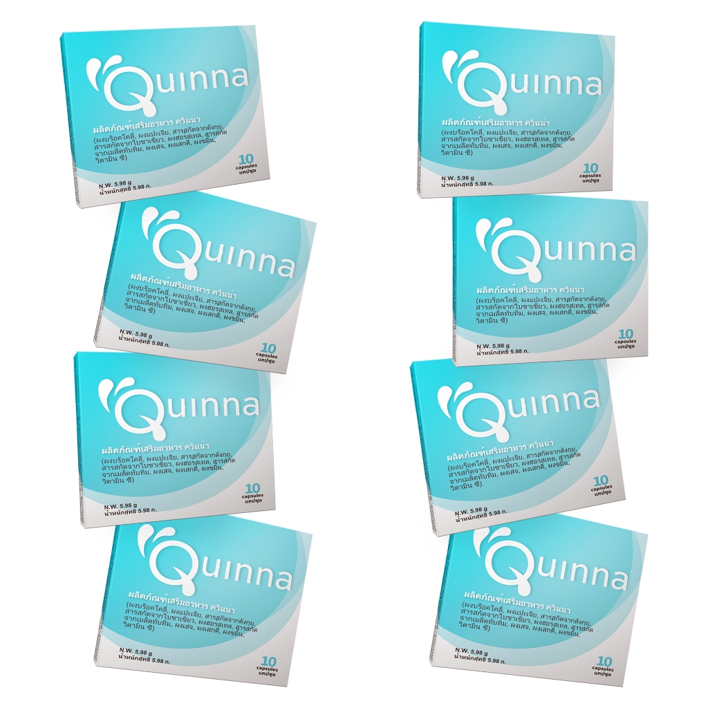 Quinna ผลิตภัณฑ์เสริมอาหารสำหรับผู้ป่วยโรคเบาหวาน เซ็ต 6 กล่อง แถมฟรี 2 ...