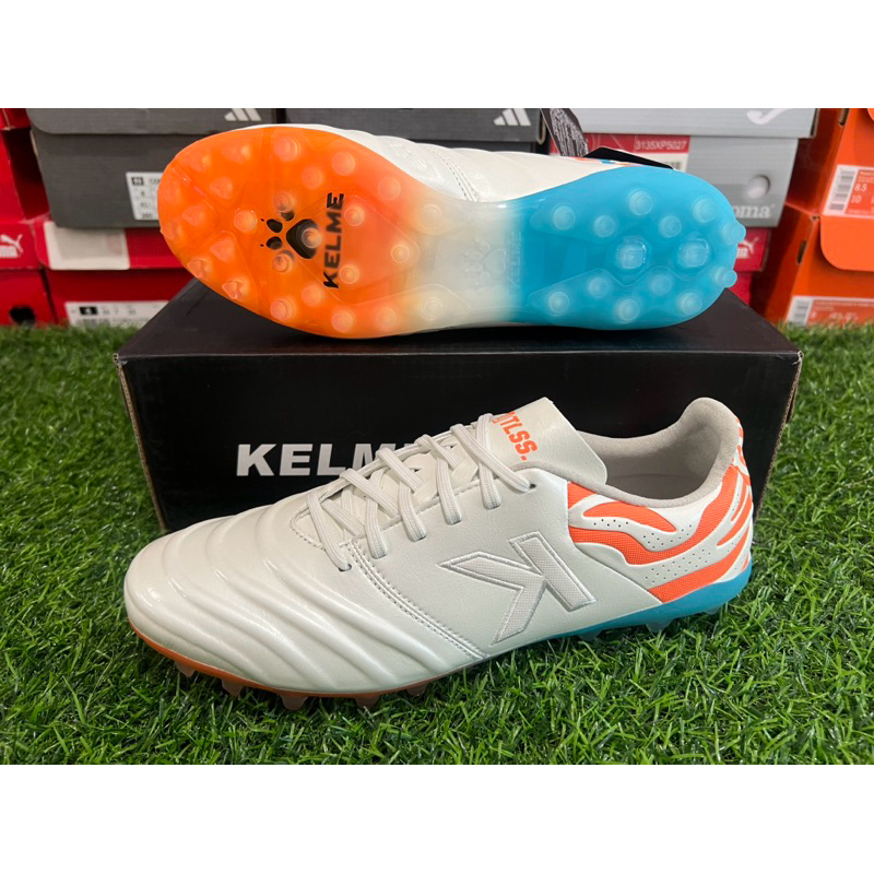 สตั๊ด รองเท้าฟุตบอล (เคลเม่) Kelme X TLSS MG ตัวท๊อป หนังจิงโจ้ | Shopee Thailand