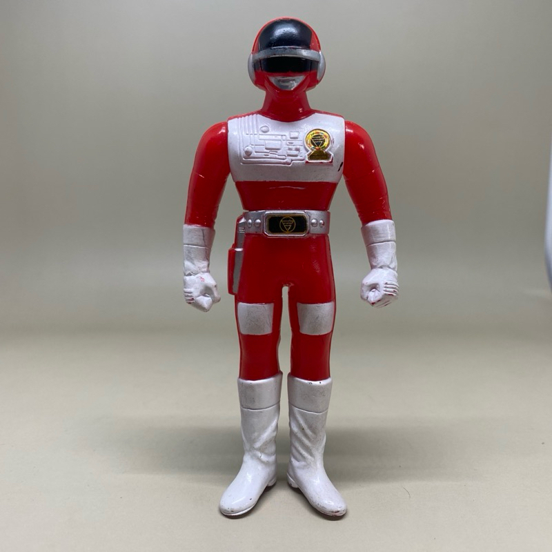 Sentai Bioman Red Soft Figure (1992) 11.5 Cm. | Original Bandai | หุ่น ...