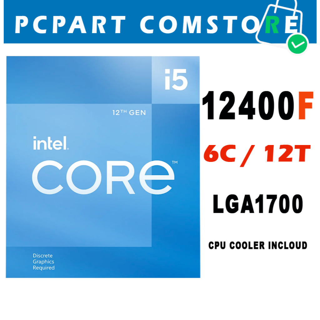 INTEL CPU CORE I5-12400F LGA 1700 12400f ของใหม่ | Shopee Thailand