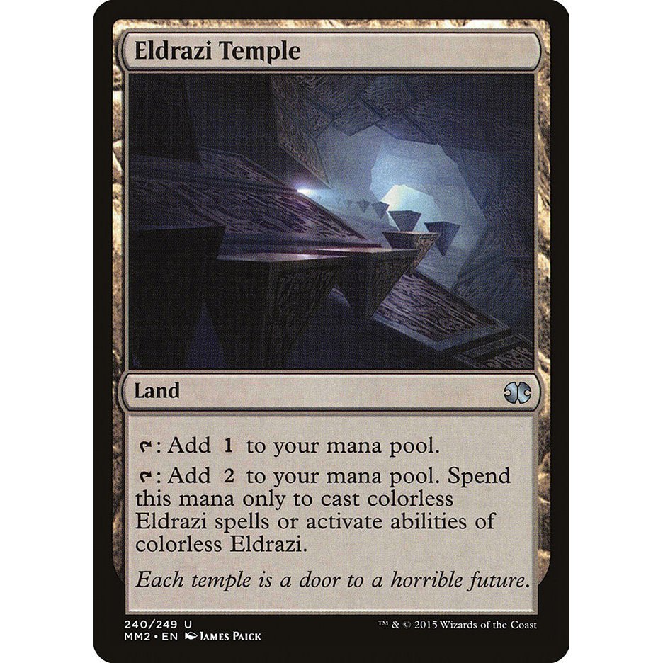 Eldrazi Temple MM2 Modern Masters 2015 การ์ด Magic the Gathering [MTG ...