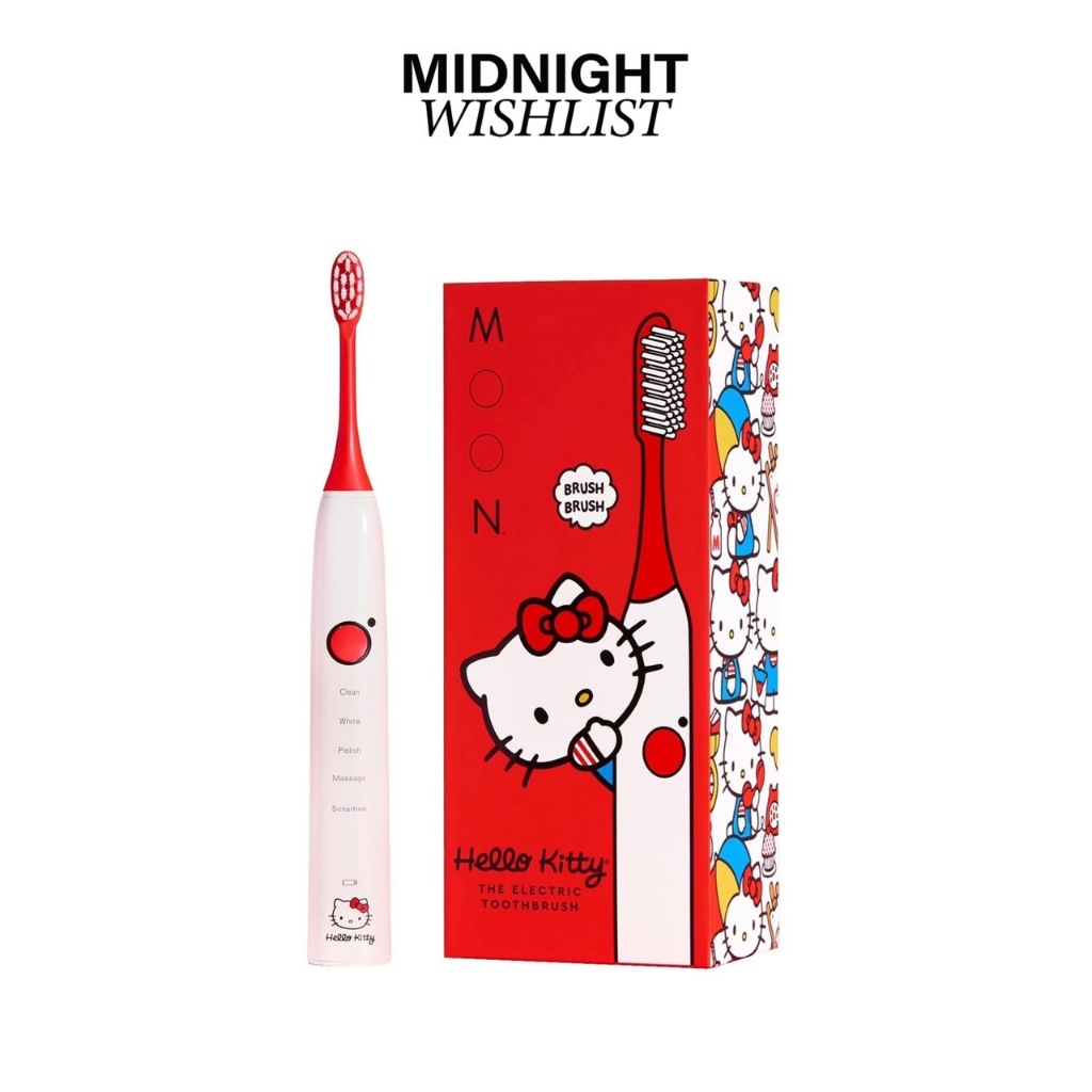 [พร้อมส่ง] MOON x Hello Kitty Electric Toothbrush | Shopee Thailand