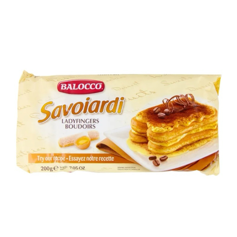 บาลอคโคซาโวยาร์ดิบิสกิตไข่อบกรอบชนิดแท่ง 200g. Balocco Savoiardi 200g ...