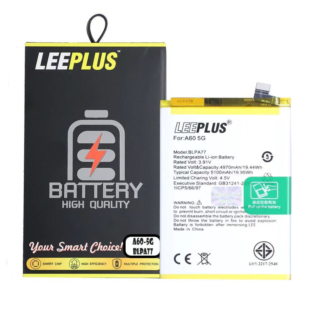 LEEPLUS แบตเตอรี่สำหรับ OPPO A60 5g/A3X / A3 Pro 5G BLPA77,batt oppo ...