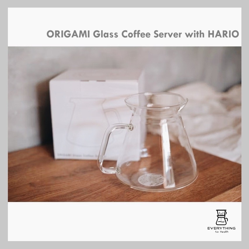 [พร้อมส่ง] ORIGAMI Glass Coffee Server with HARIO ขนาด 710 ml เหยือก ...