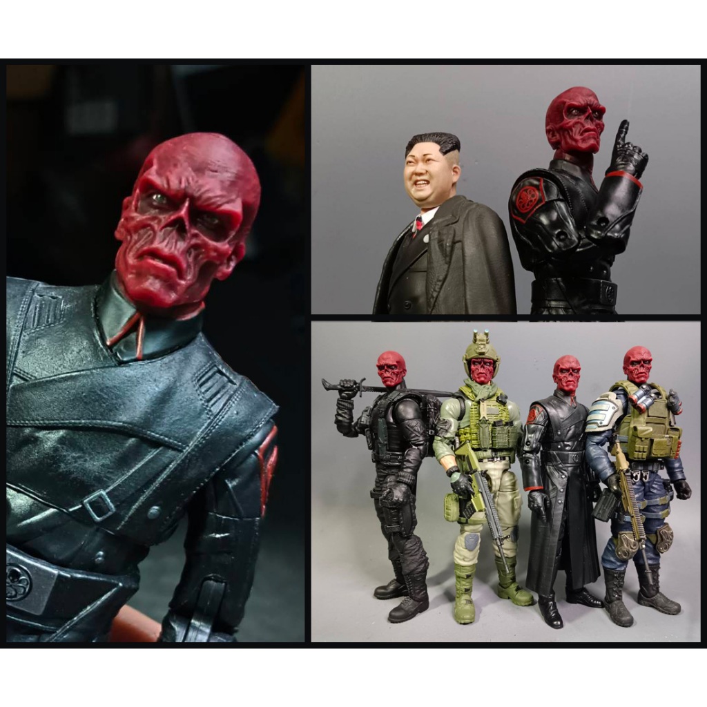 Redskull 1/12 head sculpt for custom figure ( Marvel legends Valaverse ...