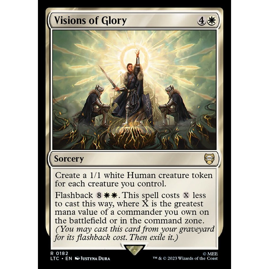 Visions of Glory LTC Tales of Middle-earth Commander การ์ด Magic the ...