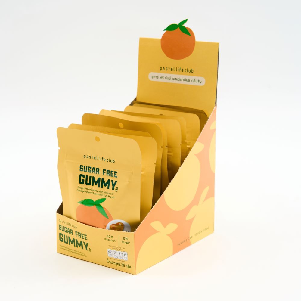 PASTEL LIFE CLUB SUGAR FREE GUMMY VIT C - ORANGE (BOX 12 ชิ้น) | Shopee ...