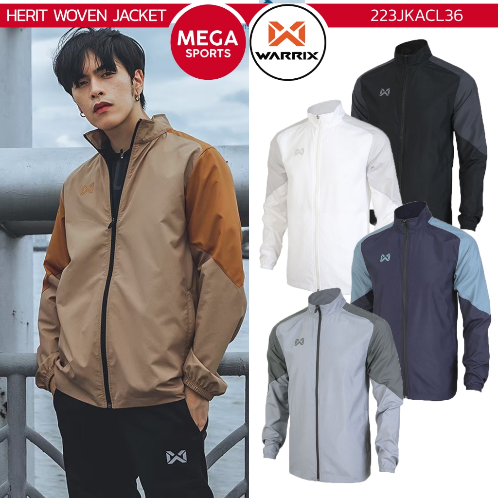 WARRIX แจ็คเก็ต Herit Woven Jacket เสื้อแจ็คเก็ต แขนยาว กันลม ...