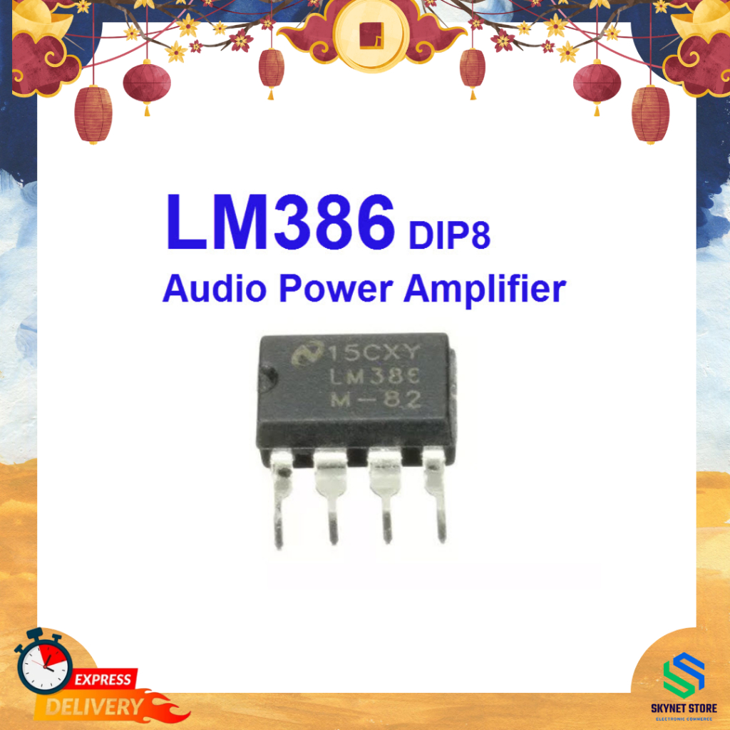 LM386 LM386N-1 Low Voltage Audio Power Amplifier | Shopee Thailand