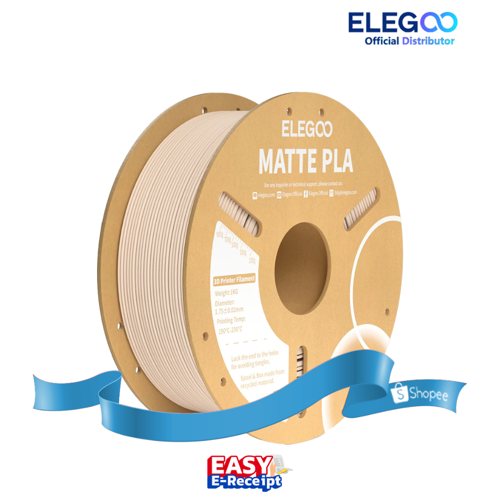 Elegoo PLA Matte Filament 1.75mm 1KG (สีด้าน หรูหรา มีสไตล์) | Shopee Thailand