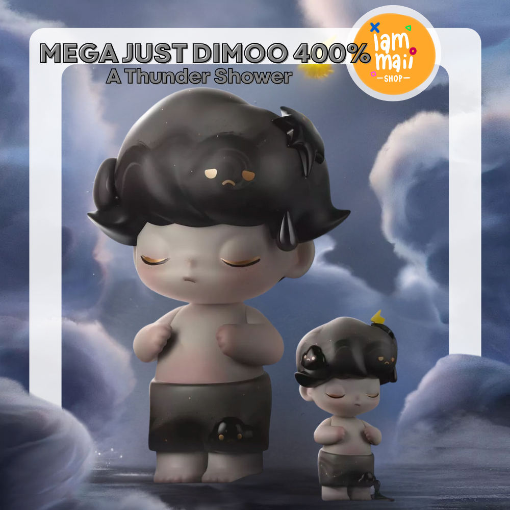 [ตัวเดี่ยว] MEGA JUST DIMOO 400% A Thunder Shower POPMART พร้อมส่ง ...