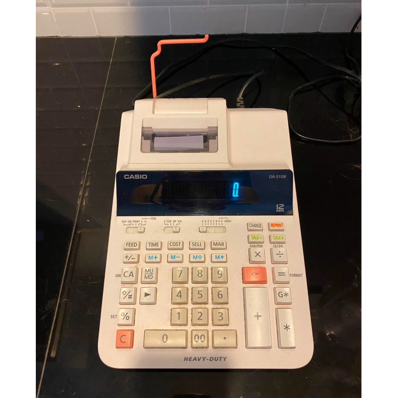 DR-210R เครื่องคิดเลขพิมพ์กระดาษ Casio 12 หลัก ของแท้ (ไม่มีกล่อง) | Shopee Thailand