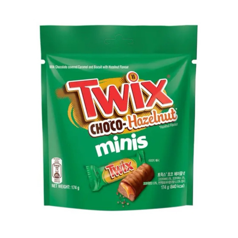 Twix choco-hazelnut minis 174g สินค้ามีตราฮาลาล | Shopee Thailand