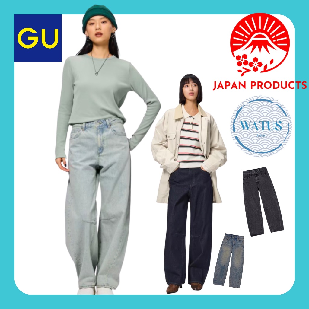 【Direct from Japan】GU/Barrel leg jeans (standard length 71.0-75.0cm ...