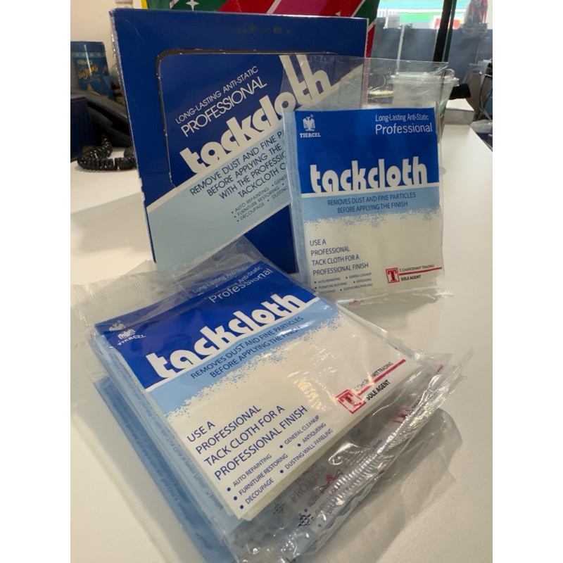 ผ้าเหนียว tackcloth ชิ้น ใช้เช็ดคราบฝุ่นและสิ่งสกปรก แว็กซ์ ก่อนพ่นสี ใช้ในงานทั่วไป | Shopee ...