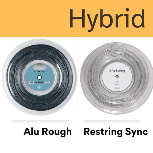 เอ็นเทนนิสไฮบริด Luxilon Alu Power Rough / Restring Sync (ตัดแบ่ง ...