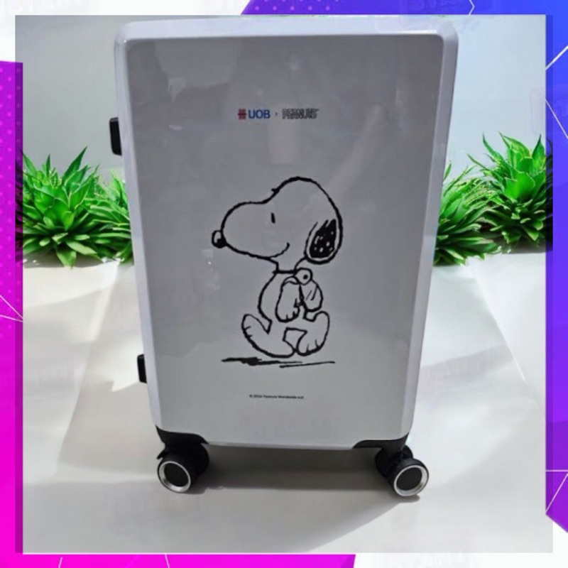️ กระเป๋าเดินทางล้อลาก UOB X PEANUTS Snoopy Trolley 🐶 มือหนึ่ง ลิขสิทธิ์แท้ 20 นิ้ว วัสดุ ABS ทน ...