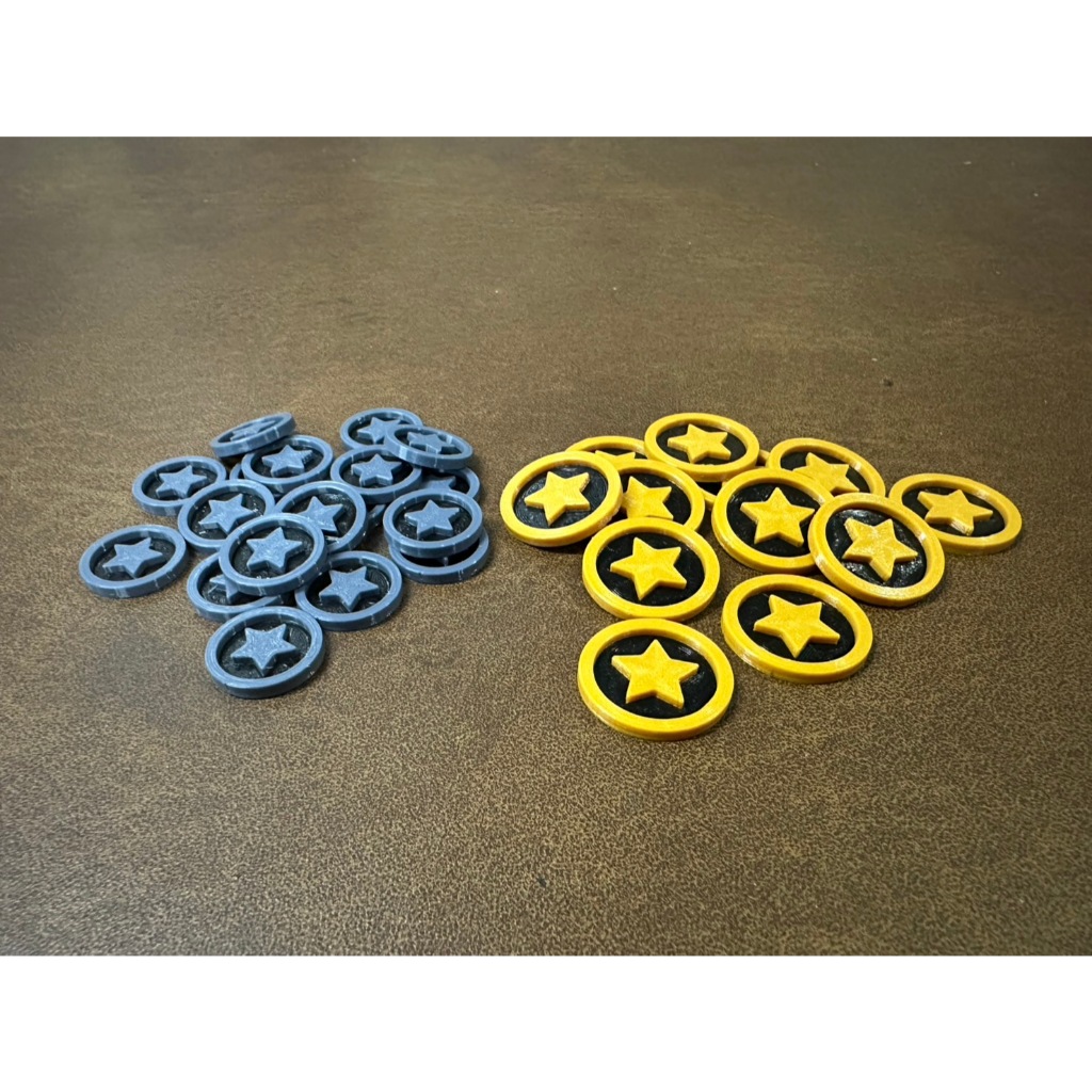 [Plastic] Nucleum Board Game: Achievement Tokens (Star Coins) - ชุด ...