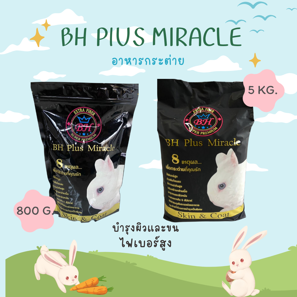 BH Plus Miracle Rabbit Food – อาหารสำหรับกระต่าย เกรดพรีเมี่ยม สูตรไฟ ...