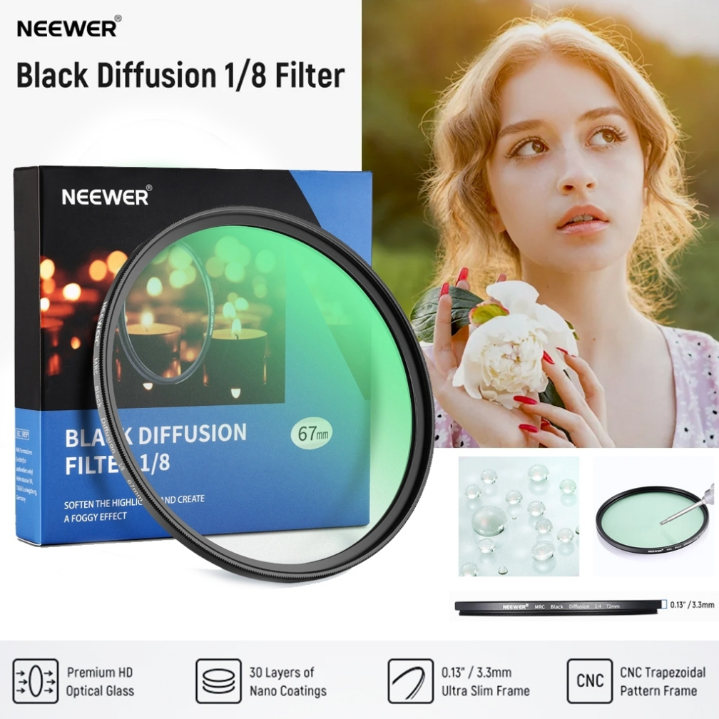 ฟิลเตอร์ NEEWER BLACK SOFT FILTER 1/8 SPECIAL EFFECTS FILTER | Shopee ...