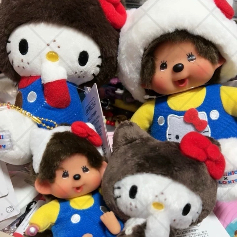 คอลเลคชั่น Monchhichi x Sanrio Hello Kitty ฉลองครบรอบ 50 ปี | Shopee Thailand