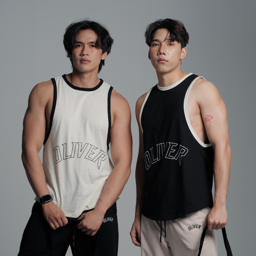 OLIVER MUSCLE - PRIME TANK เสื้อกล้ามผู้ชายใส่ออกกำลังกายเข้ายิม ...