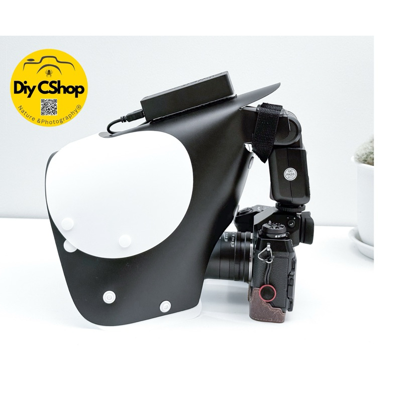 Macro flash light diffuser soft box สำหรับแฟลช Godox V350 TT350 Meike ...