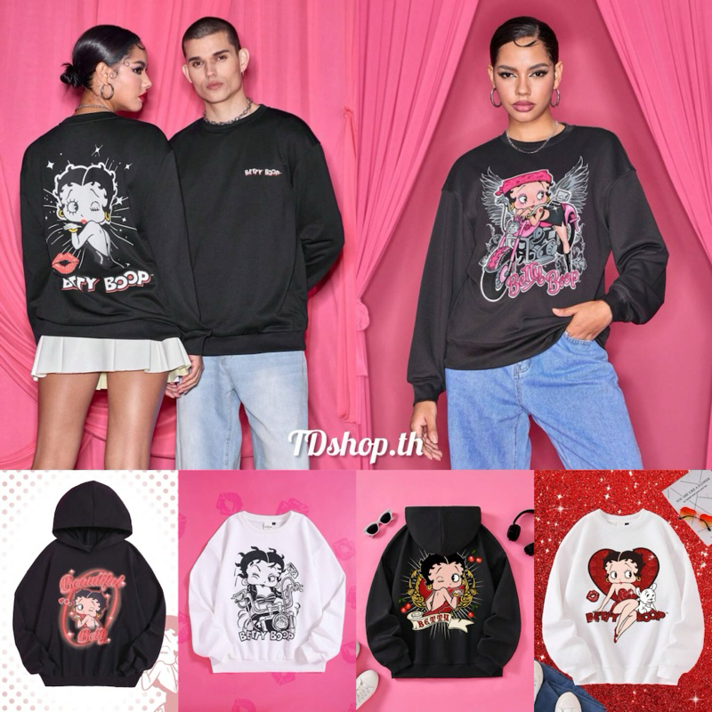 PRE-ORDER 7-10วัน Betty Boop เสื้อสเวตเตอร์ แขนยาว พิมพ์ลาย ️ | งานป้าย🔖ลิขสิทธิ์แท้💯 | Shopee ...