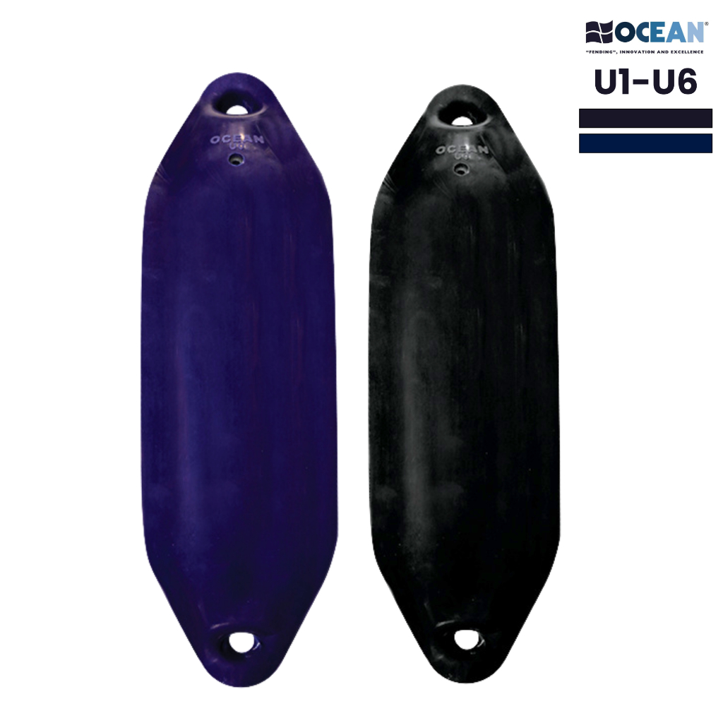 ทุ่นกันกระแทกเรือ (U1-U6) ลูกตะเพรา สีดำ-น้ำเงิน OCEAN Fender Utility รุ่น U SERIES | Shopee ...