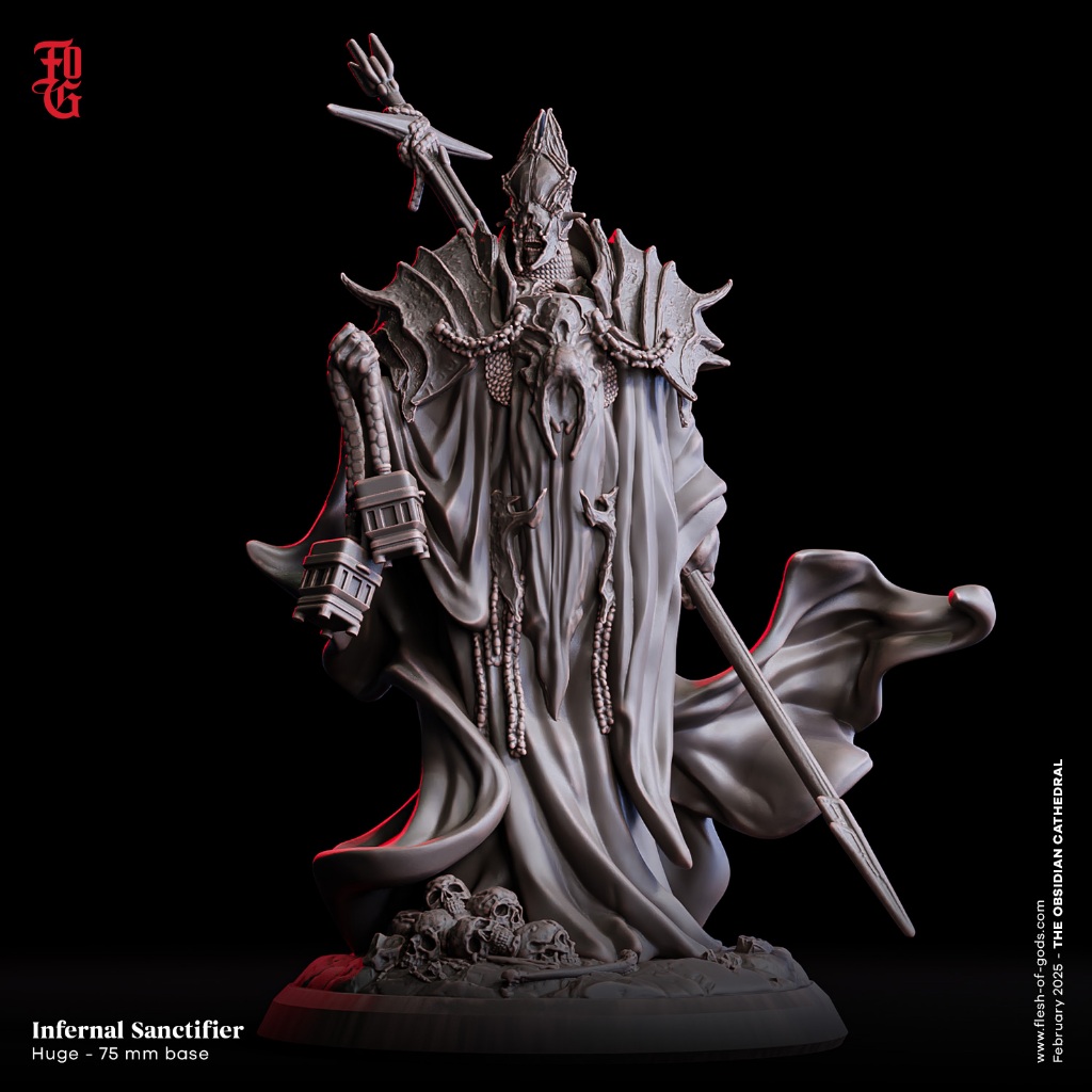 [Obsidian Cathedral] - Infernal Sanctifier - โมเดลสำหรับ DnD miniature ...