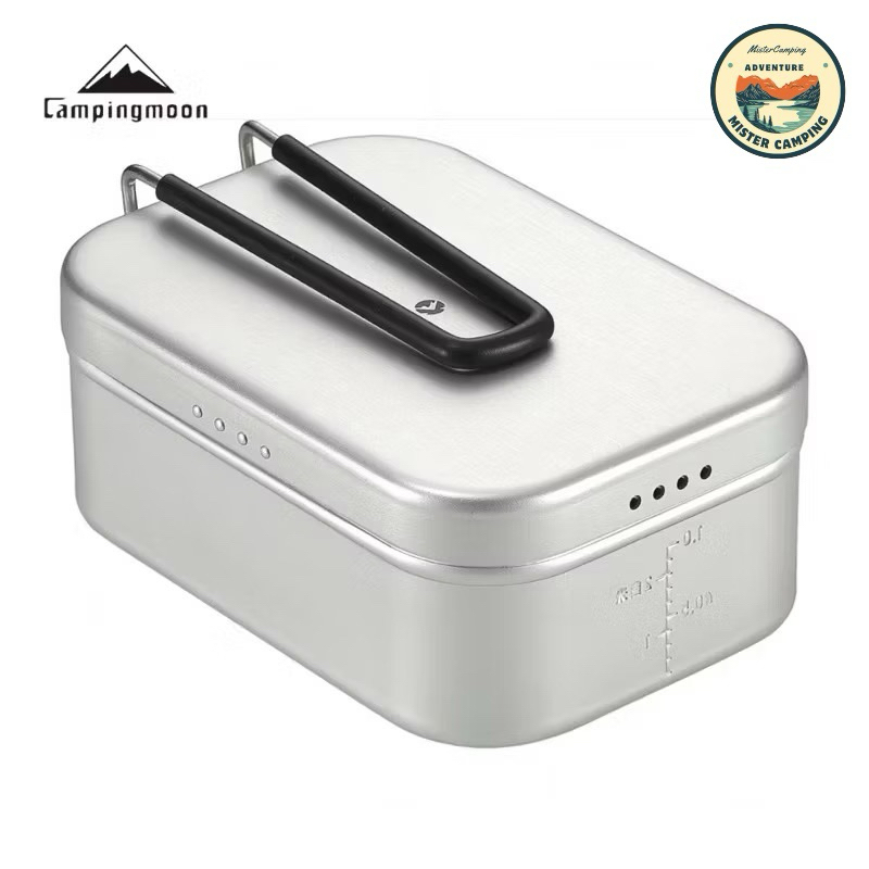 กล่องข้าวอลูมิเนียม Campingmoon 0.65L | 1.3L อลูมิเนียมเกรดพรีเมี่ยม มีสองสี น้ำหนักเบา ทนความ ...