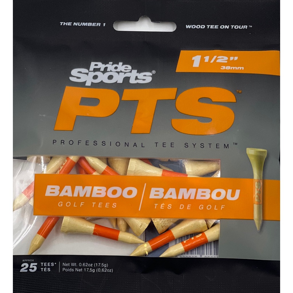 Tees Golf Tee Professional PTS minitee 1-1/2 (Bamboo golf tees) 25 tees ...