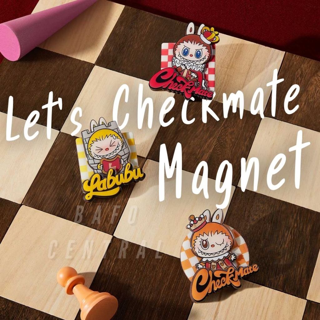 Live ** แม่เหล็กติดตู้เย็น Labubu Let's Checkmate Fridge Magnet POP ...